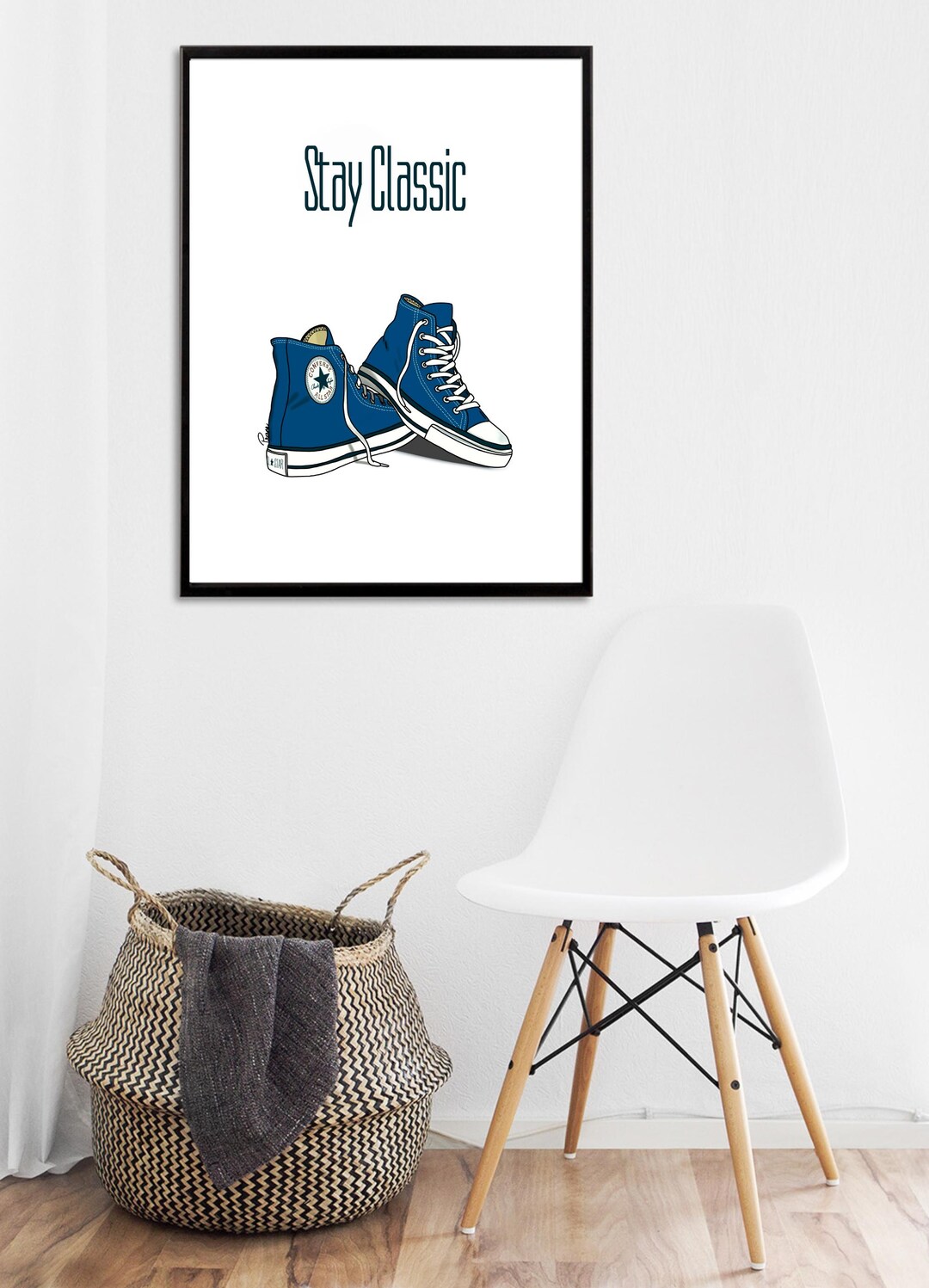 Converse Sneakers Printable Wall Art | Modern Quote Art | Shoes Wall ...