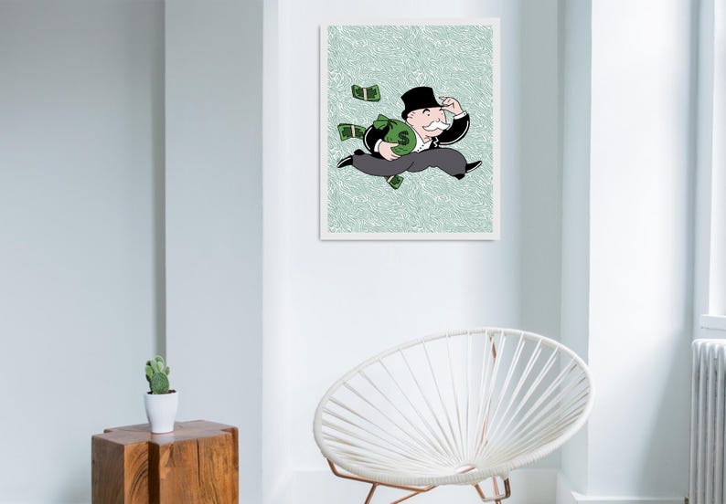 Monopoly Man Art Deco Print: Board Game Wall Art (digital Download) - Etsy