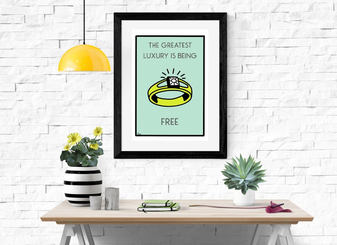 Monopoly Board Game Space Printable Wall Art | Motivational Poster ...