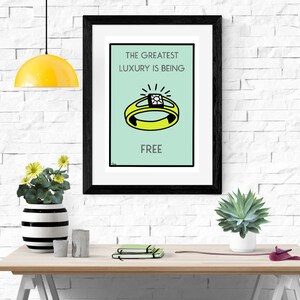 Monopoly Board Game Space Printable Wall Art | Motivational Poster ...