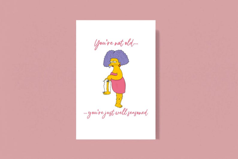 Funny Simpsons Birthday Card: Printable Greeting Card (digital Download ...