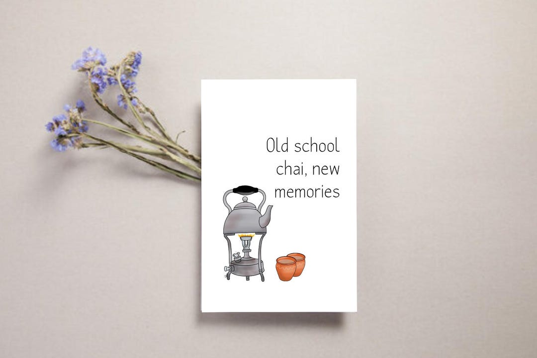 Masala Chai Printable Greeting Card | Tea Lover Greeting Card | Funny ...