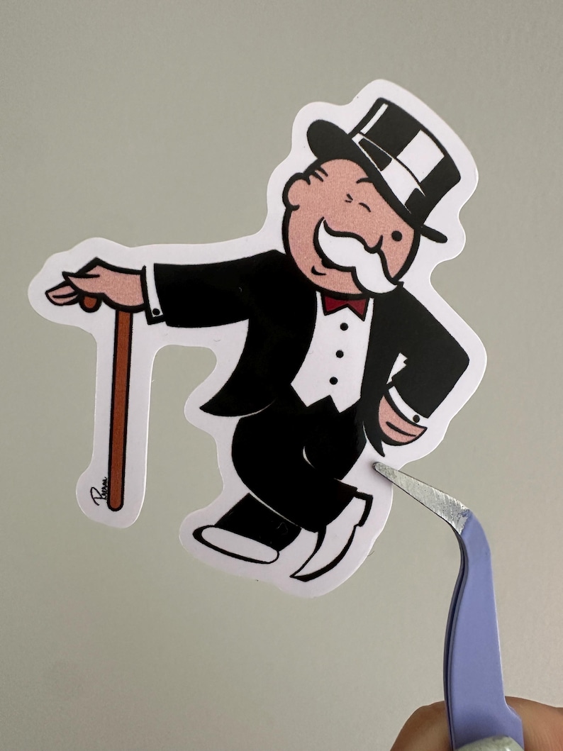 Monopoly Sticker: Waterproof Vinyl Decal for Laptop, Water Bottle - Etsy