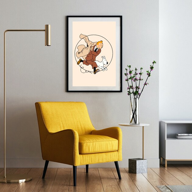 Tintin Comics Printable Wall Art | Comic Poster | Comics Art Print ...