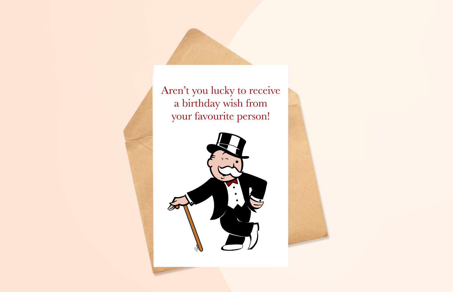 Monopoly Birthday Card: Funny Board Game Greeting (digital Download) - Etsy