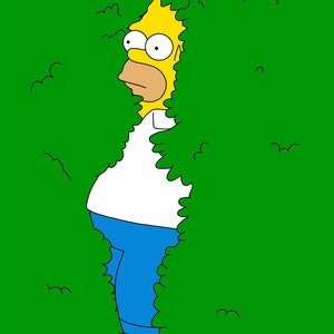 Homer Simpson Printable Wall Art Simpsons Poster Gift Simpsons TV Show ...