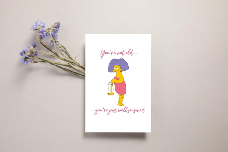 Funny Simpsons Birthday Card: Printable Greeting Card (digital Download ...