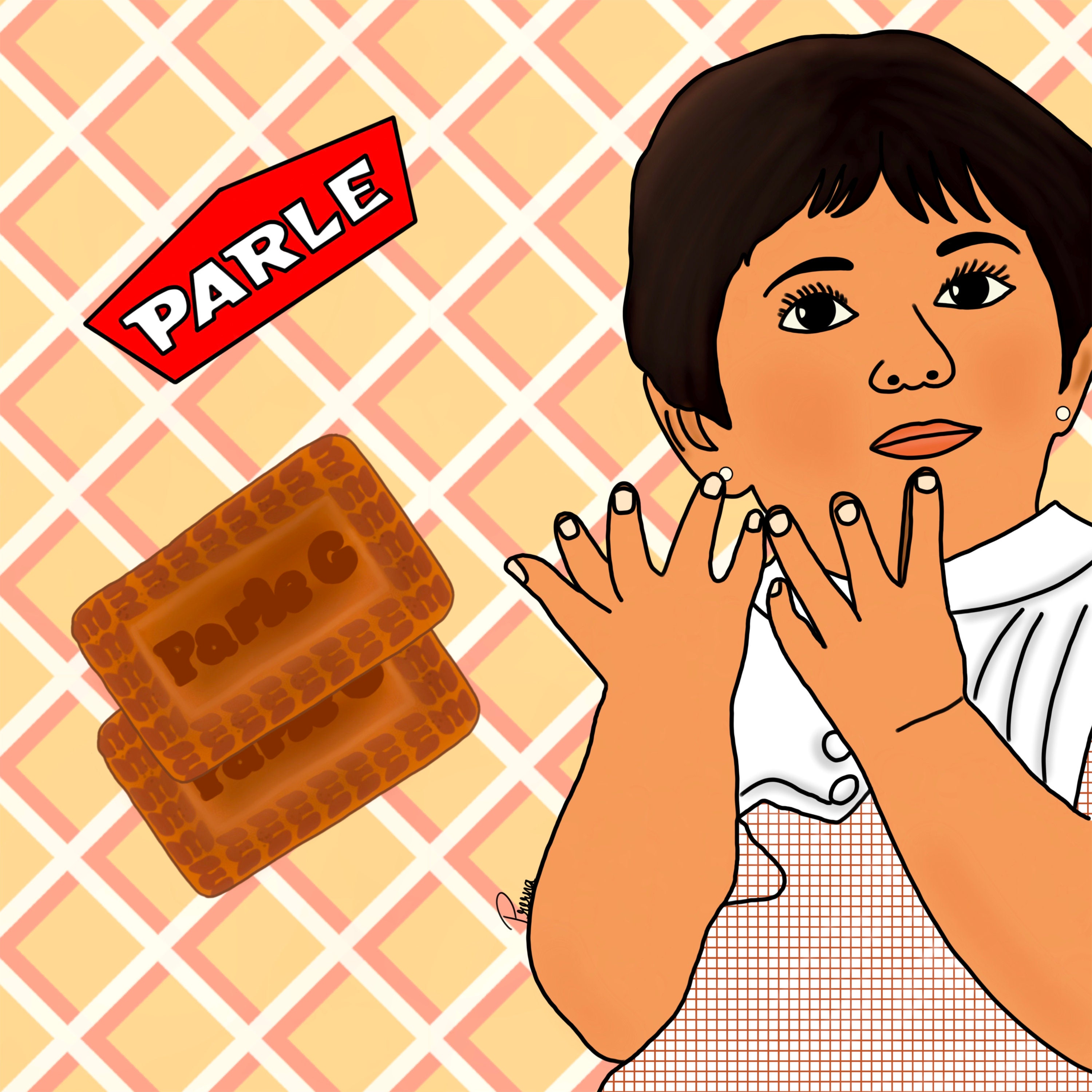 Parle G Art Indian Art Modern Wall Art Chai Print South Asian Art Desi ...