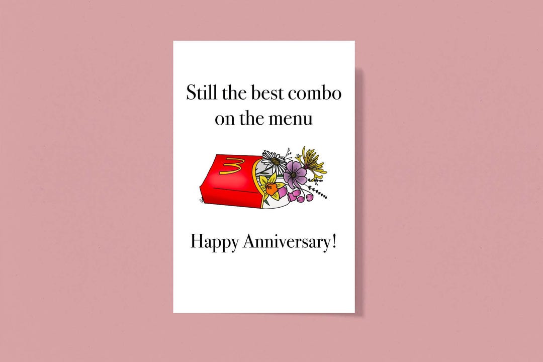 Funny Mcdonalds Anniversary Printable Greeting Card | Mcdonalds ...