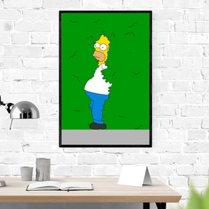 Homer Simpson Printable Wall Art Simpsons Poster Gift Simpsons TV Show ...