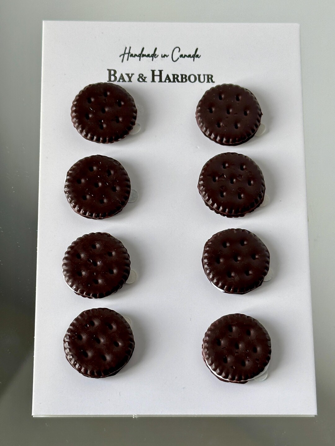Oreo Cookie Wax Seals: 3D Self-adhesive Stickers, Invitations (set of 8 ...