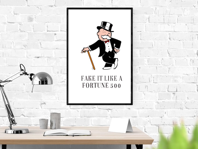 Monopoly Man Art Print | Funny Board Game Poster (digital Download) - Etsy