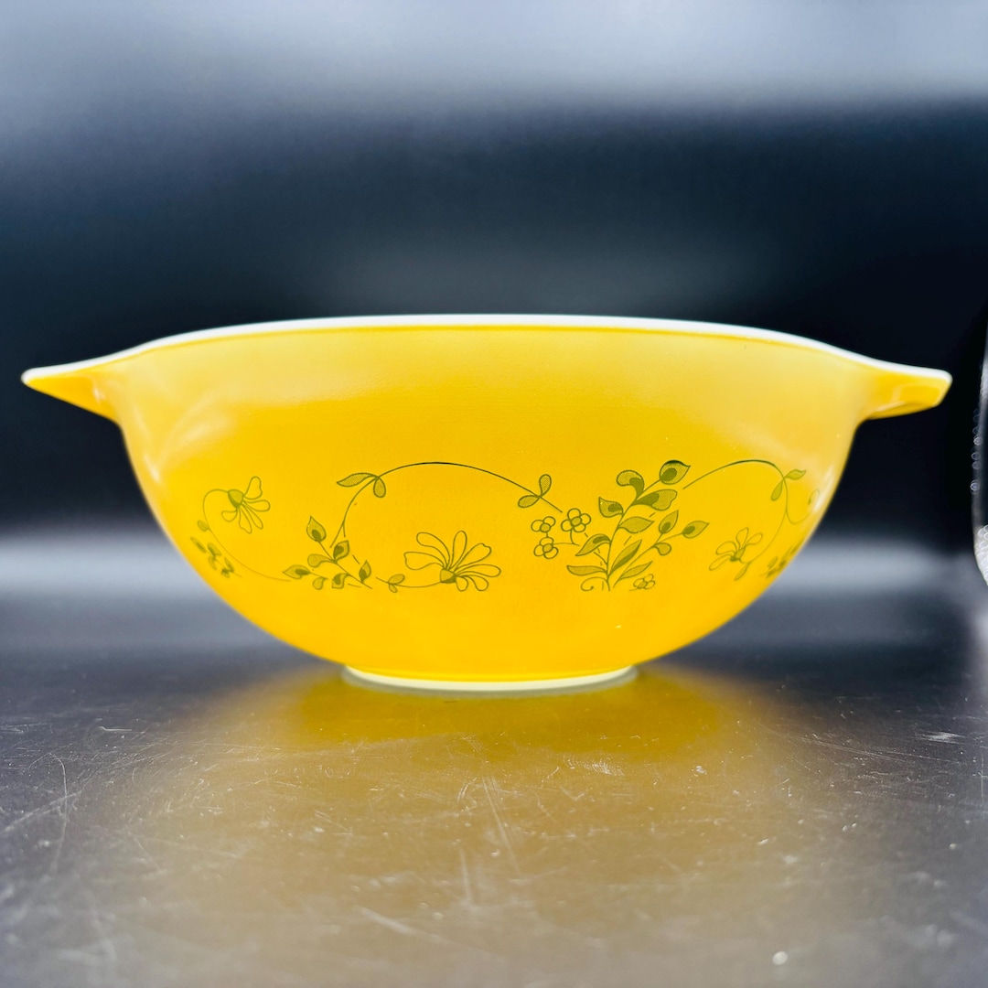 Vintage Pyrex Shenandoah 444 Cinderella Mixing Bowl 4 Qt. Made 1981 ...