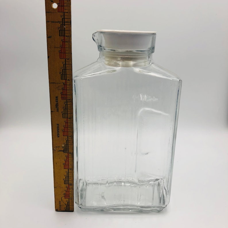 Anchor Hocking Glass Bistro Pitcher With White Stopper Clear 80 Fl Oz 2 ...