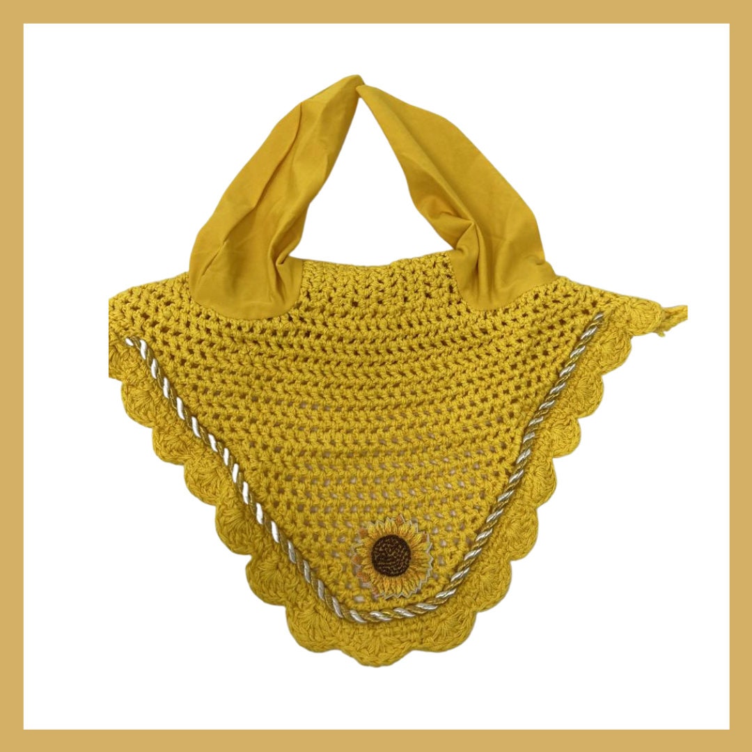 NEW Yellow sunflower Bonnet! Horse-Sized