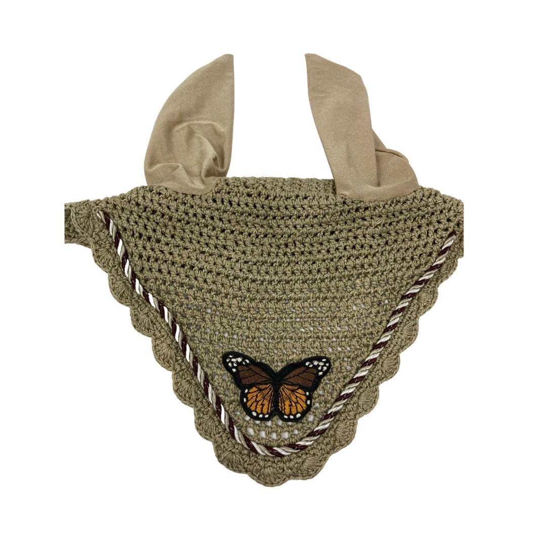 NEW Coffee Butterfly Bonnet! Horse-Sized