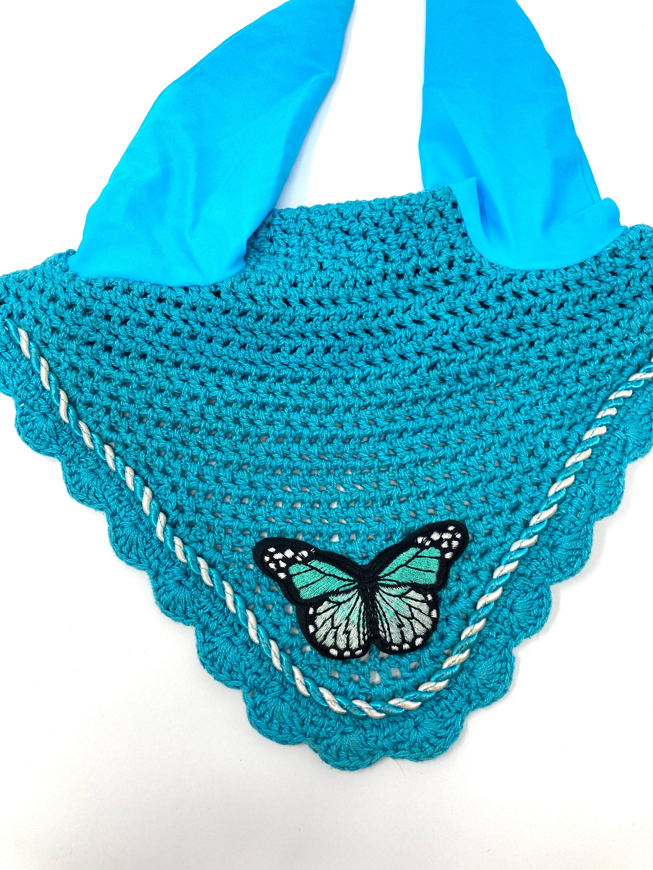 NEW Blue Butterfly Bonnet! Horse-Sized