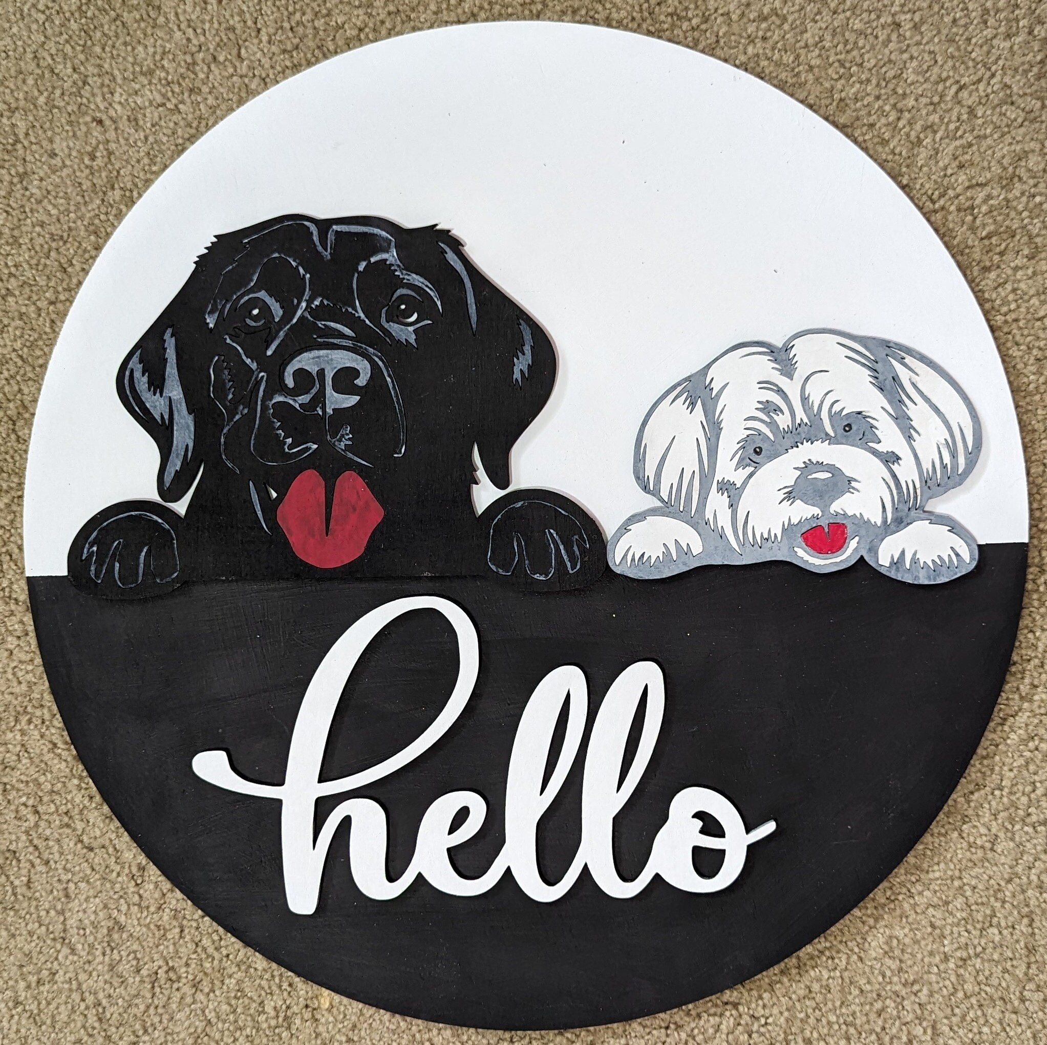 DIY Unfinished Wood Dog Sign Kit Perfect Adult Craft Project 53 Breeds ...