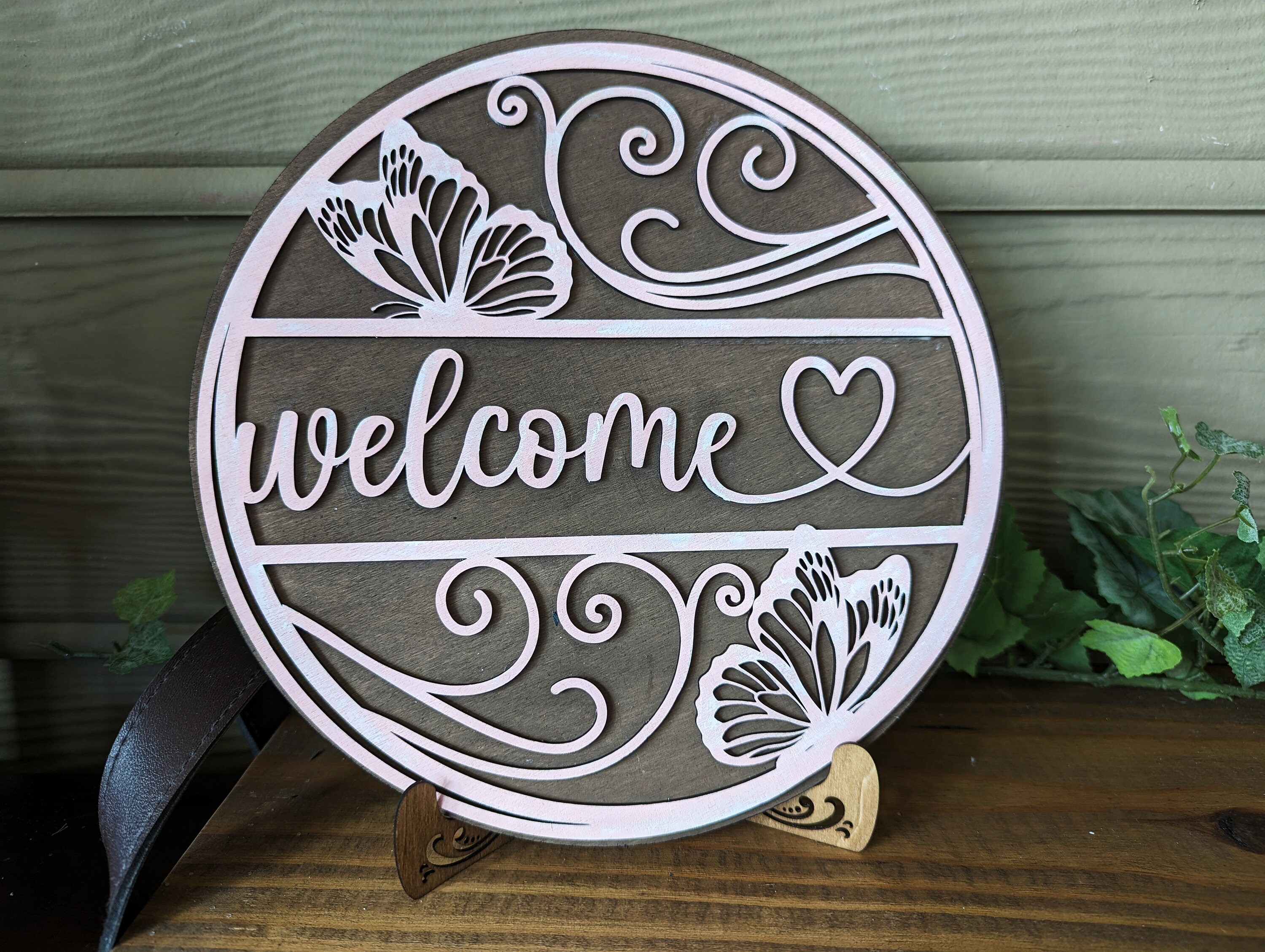 Spring Butterfly Welcome DIY Wood Sign Kit, Ready to Finish Crafts, DIY ...