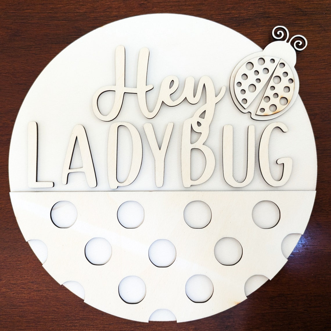 Hey Lady Bug Welcome DIY Wood Sign Kit, Ready to Finish Crafts, DIY ...
