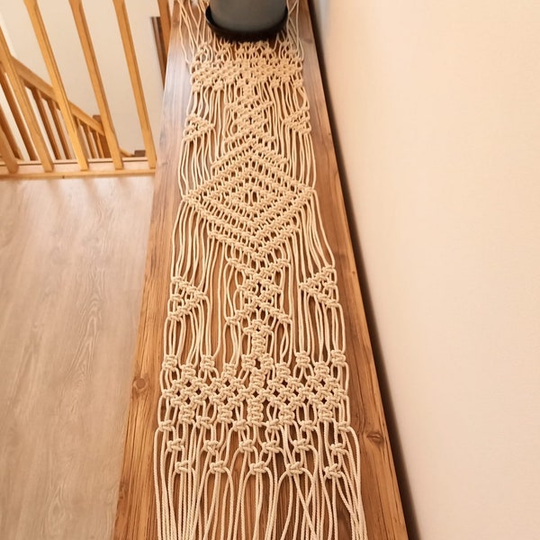 Macrame Runner - Etsy UK