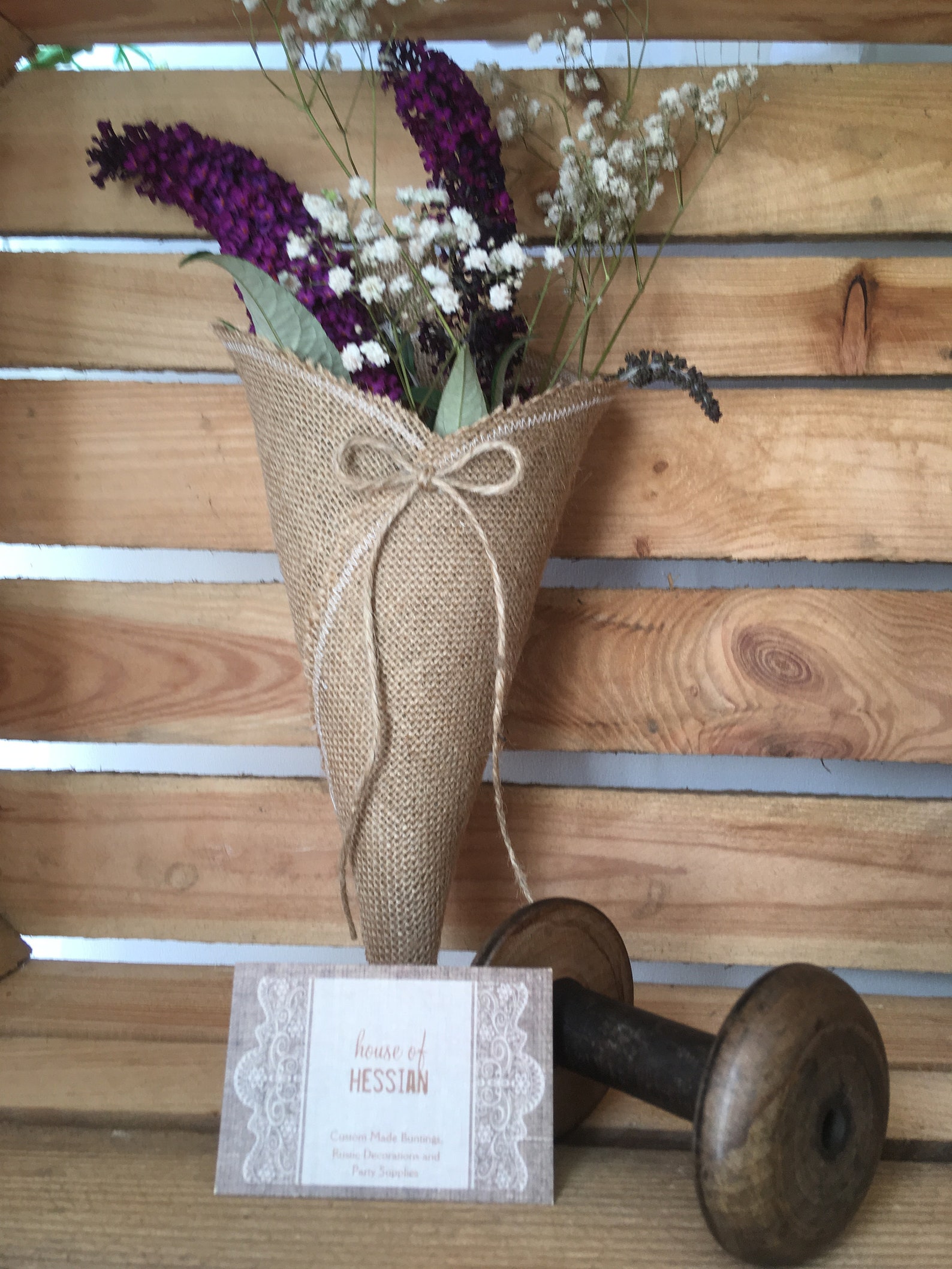 Large Empty Hessian Flower Sack Decoration Natural Wedding - Etsy