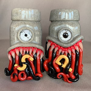 Handmade Polymer Clay Salt and Pepper Shaker - Unique S&P Shakers - OAK ...