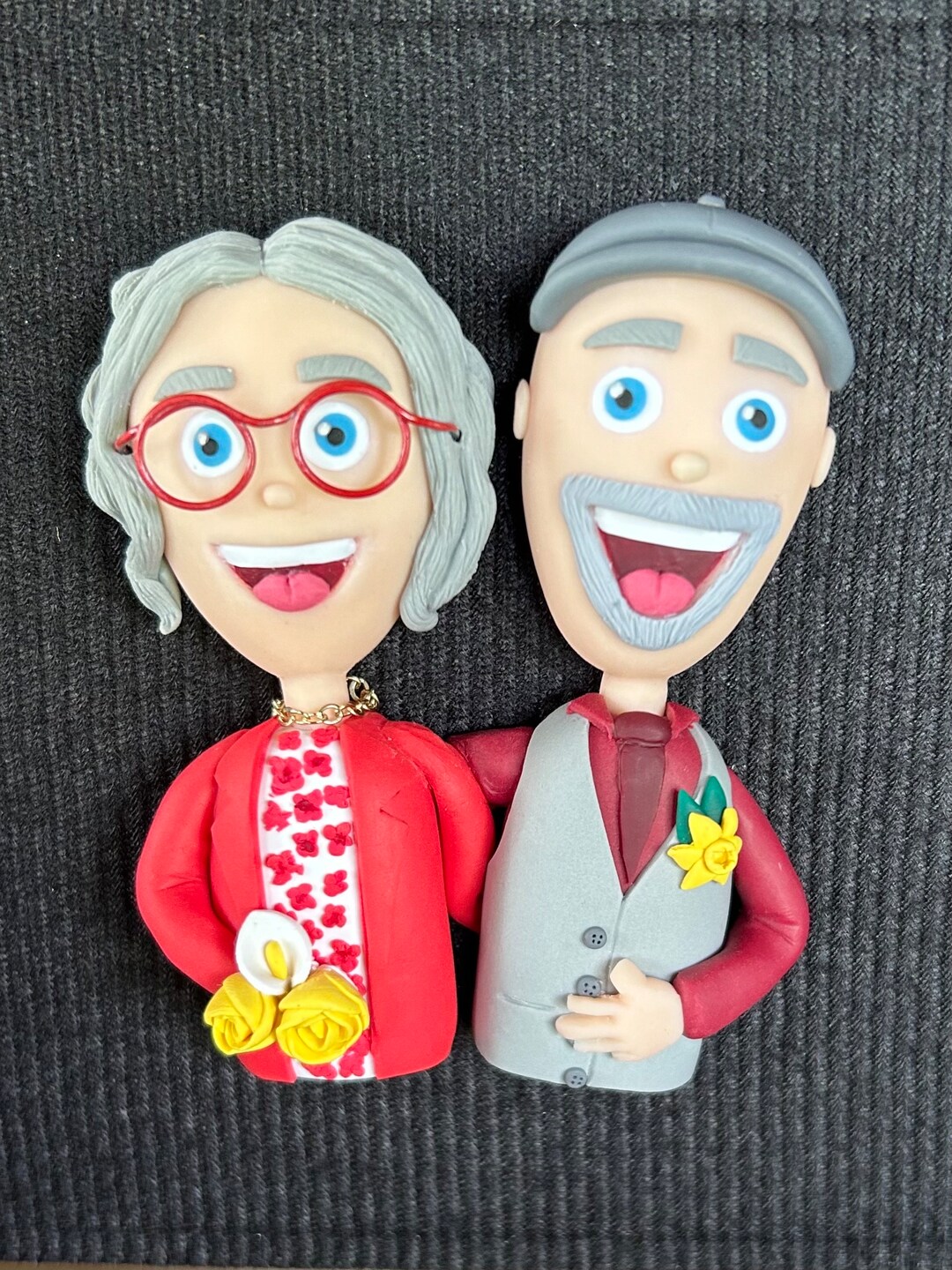 Custom Polymer Clay Family Portrait in Shadow Box - Cartoon Style - Etsy