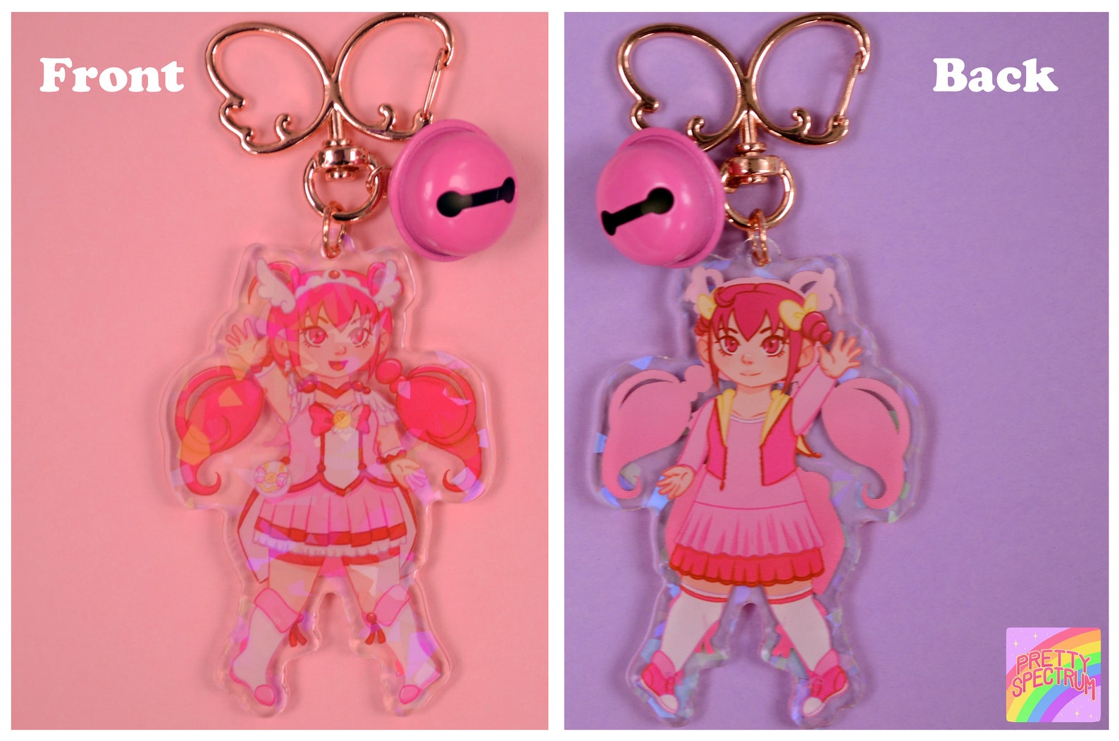 Smile Pretty Girls Double-sided Acrylic Charms - Etsy