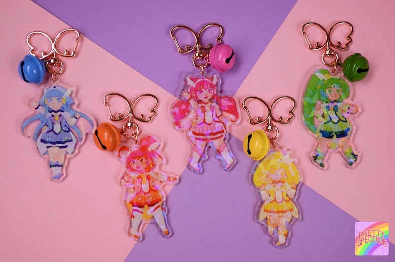 Smile Pretty Girls Double-sided Acrylic Charms - Etsy