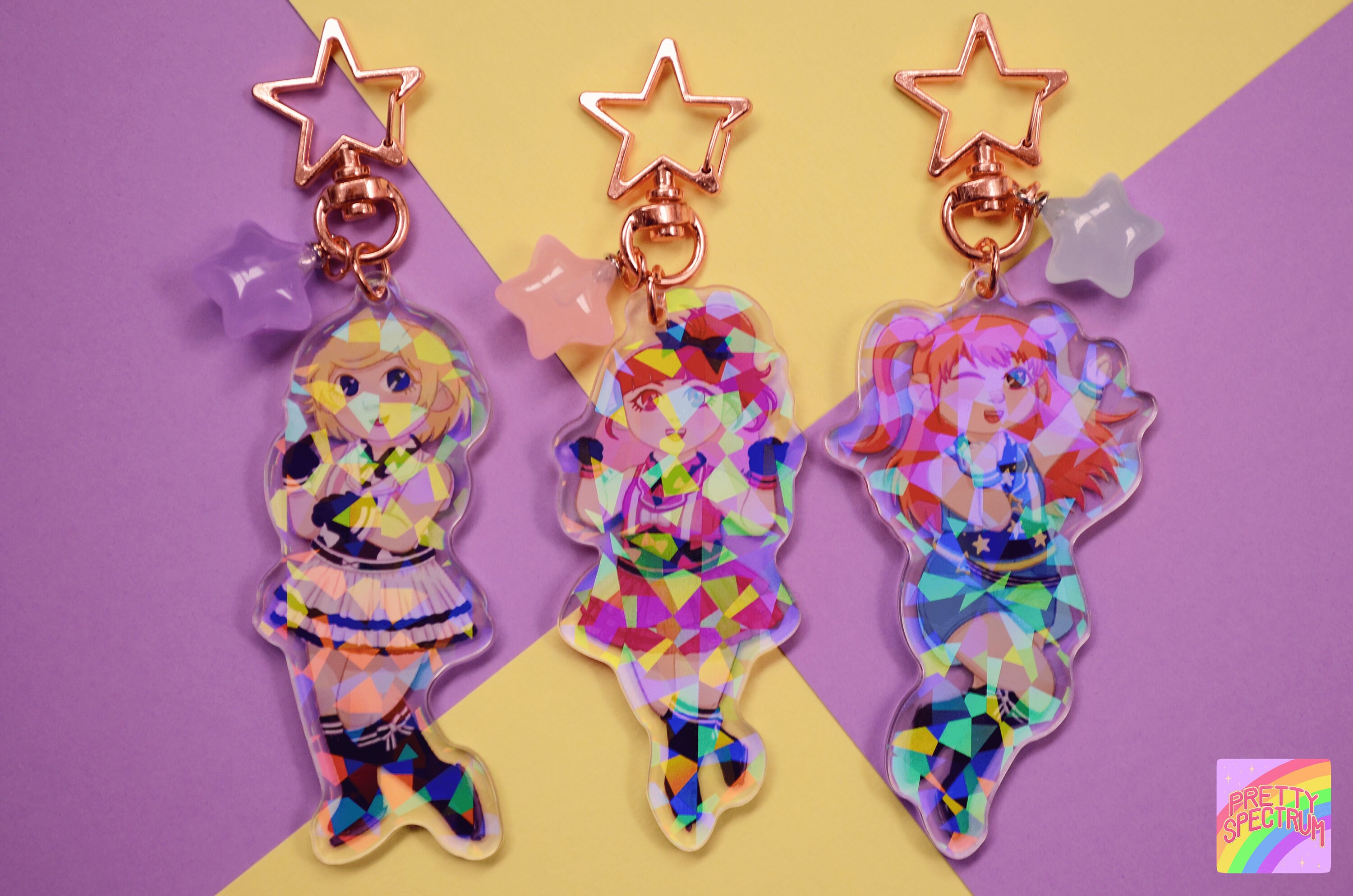 Aurora Pretty Idols Double-sided Acrylic Charms - Etsy