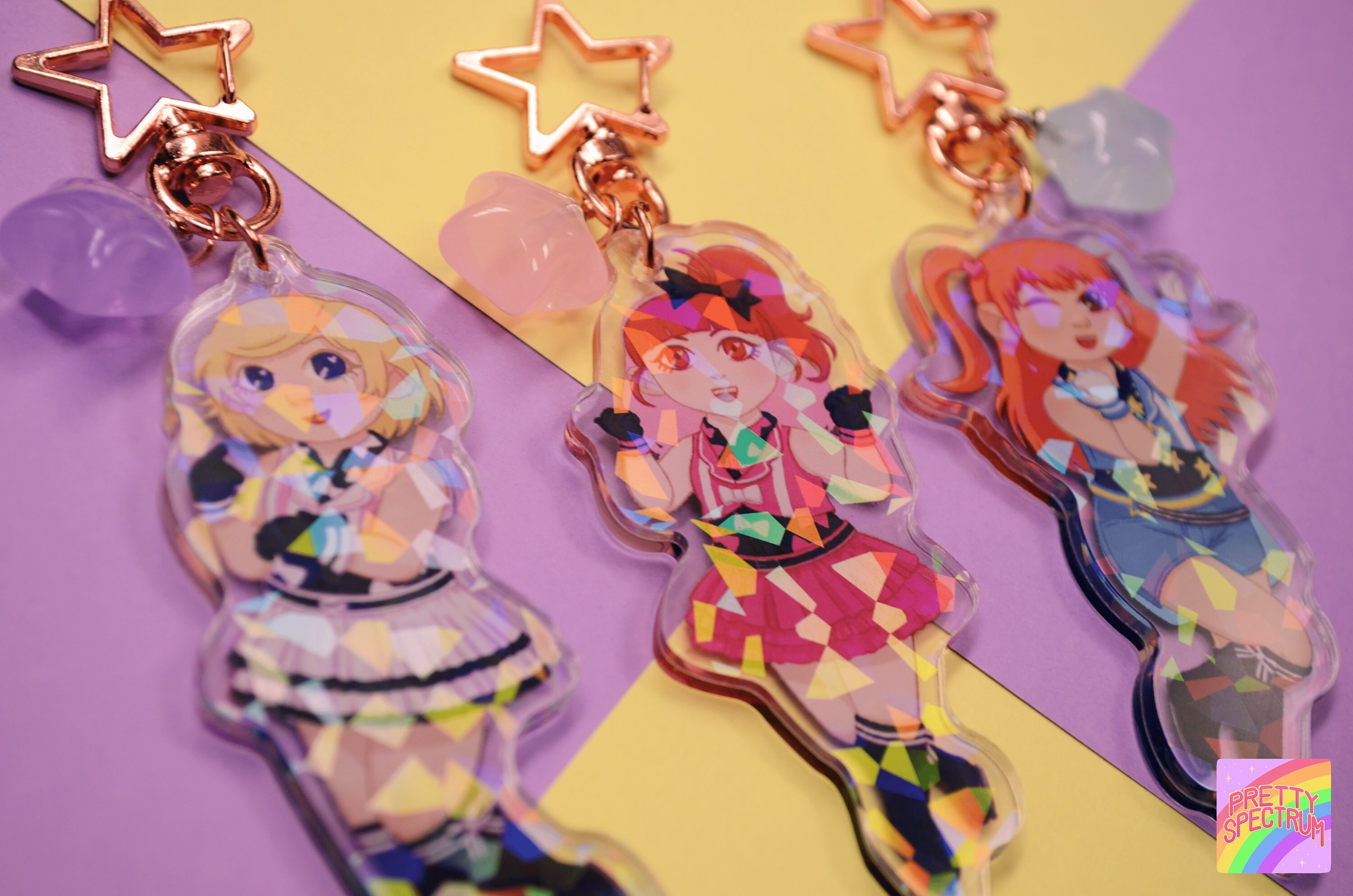 Aurora Pretty Idols Double-sided Acrylic Charms - Etsy