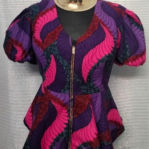 Handmade Ankara Peplum Top/blouse - Etsy