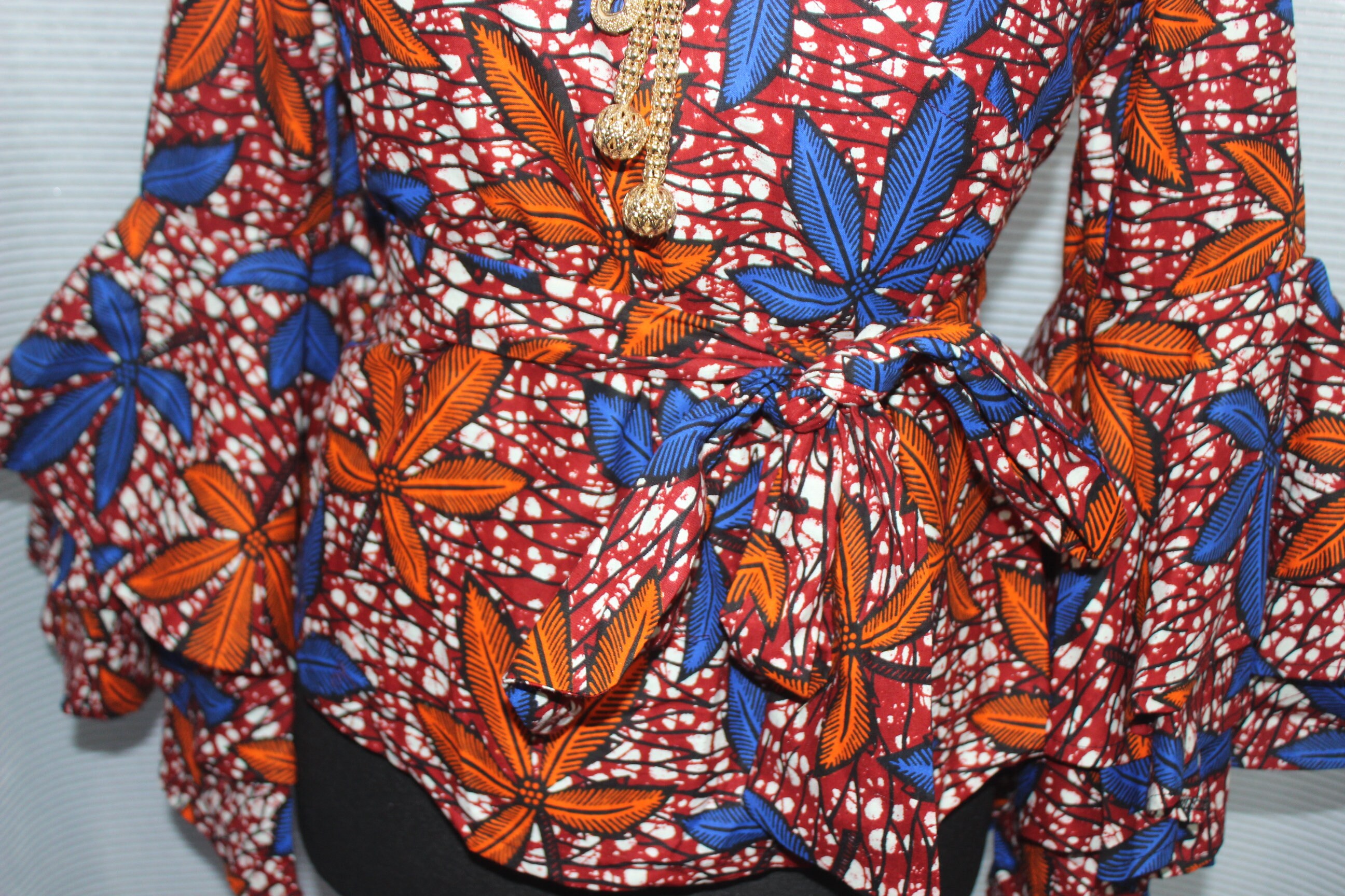 Wrap Top With Ruffle Sleeves and Detachable Belt UK Size 14-16 - Etsy