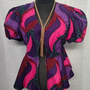 Handmade Ankara Peplum Top/blouse - Etsy