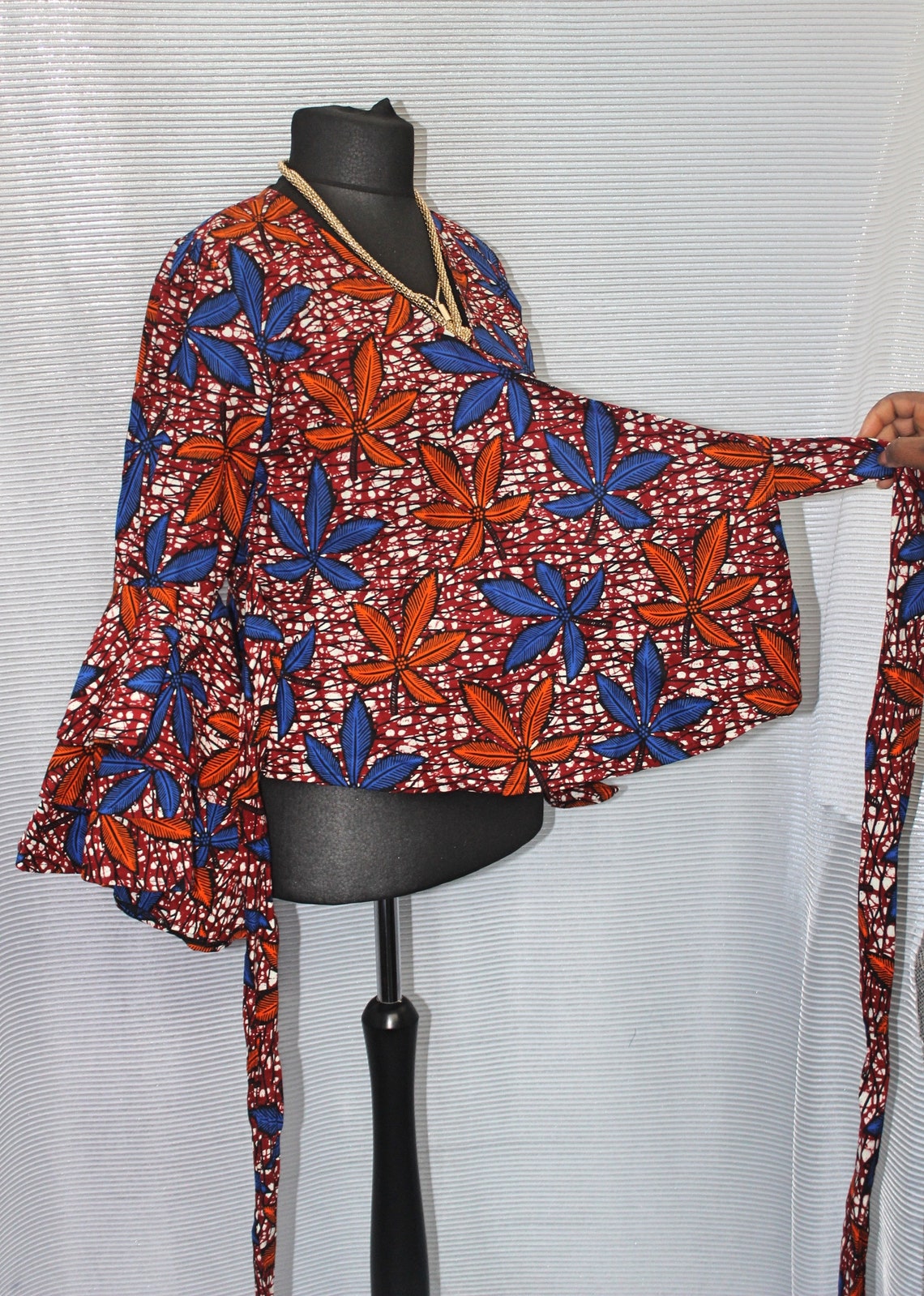 Wrap Top With Ruffle Sleeves and Detachable Belt UK Size 14-16 - Etsy