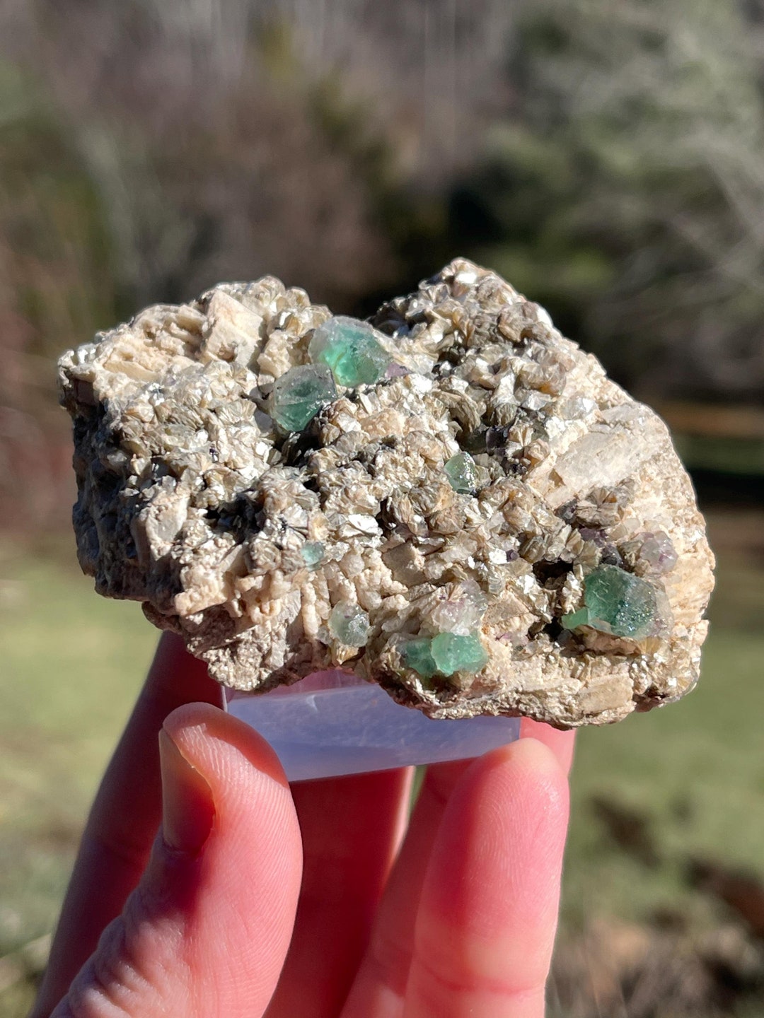 Fluorite and Mica on Feldspar From Erongo, Namibia - Etsy