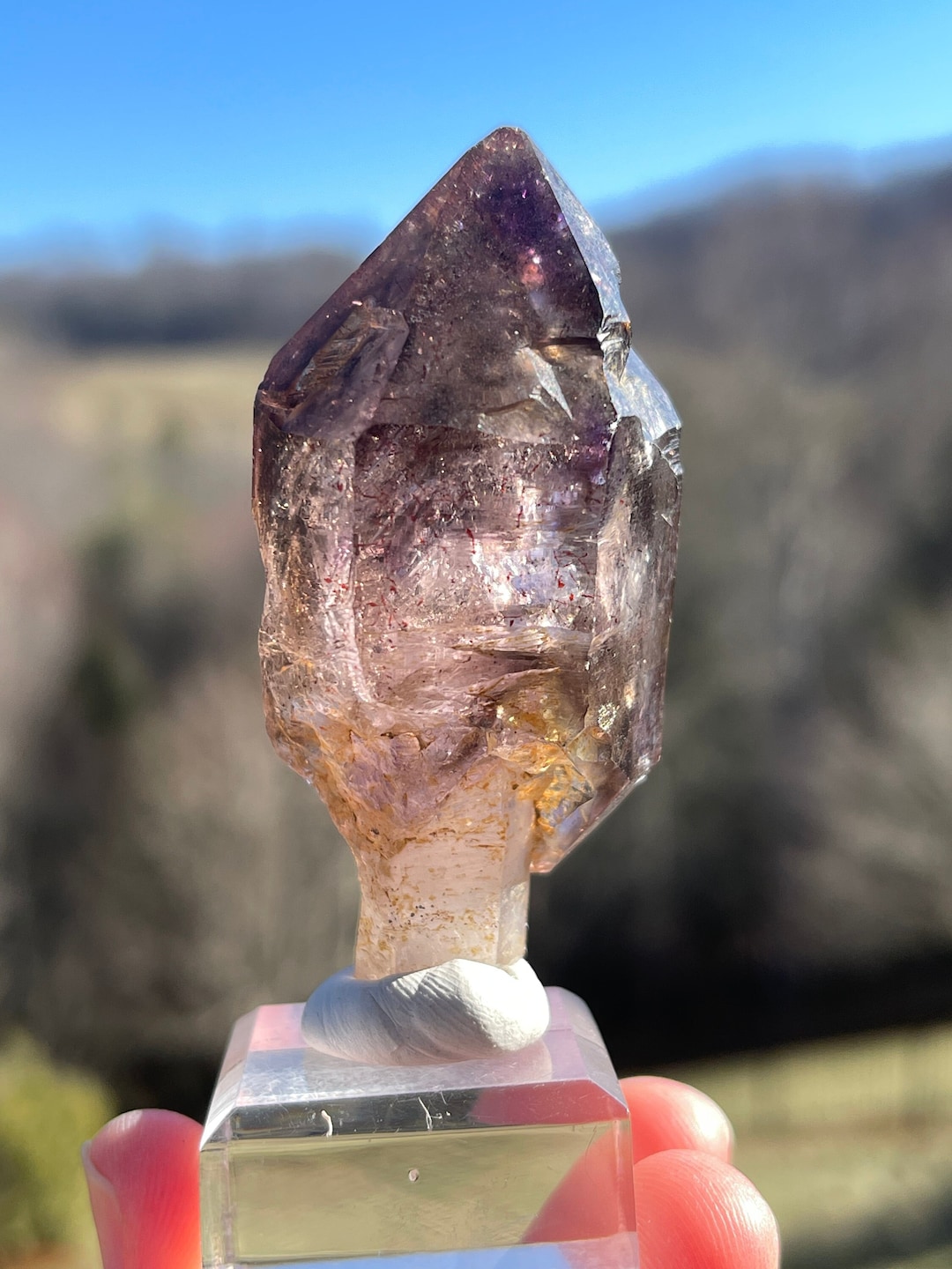 Hematite Included Amethyst Scepter From Zimbabwe - Etsy