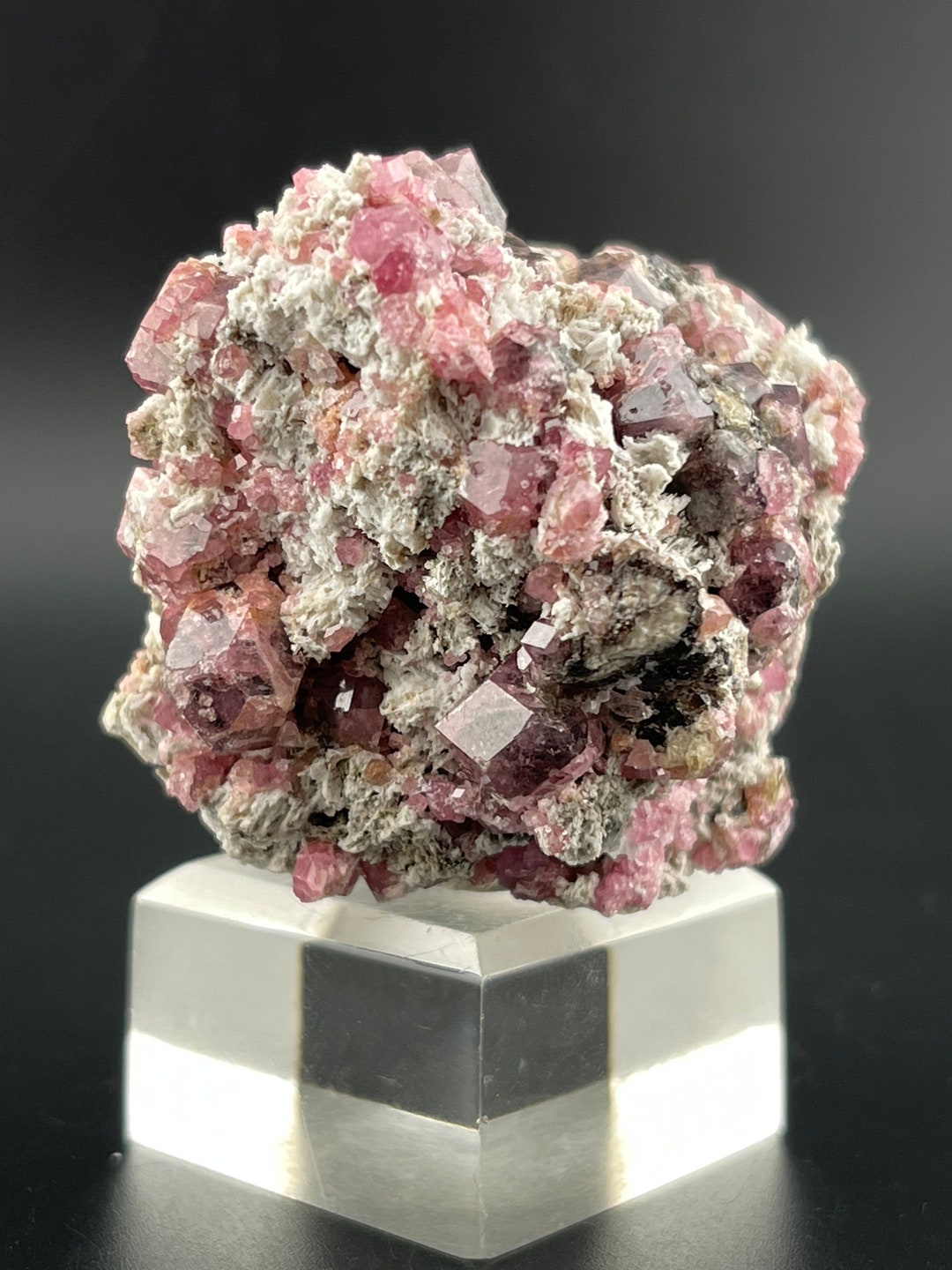 Pink Garnets in Matrix From Sierra De Cruces, Coahuila, Mexico - Etsy