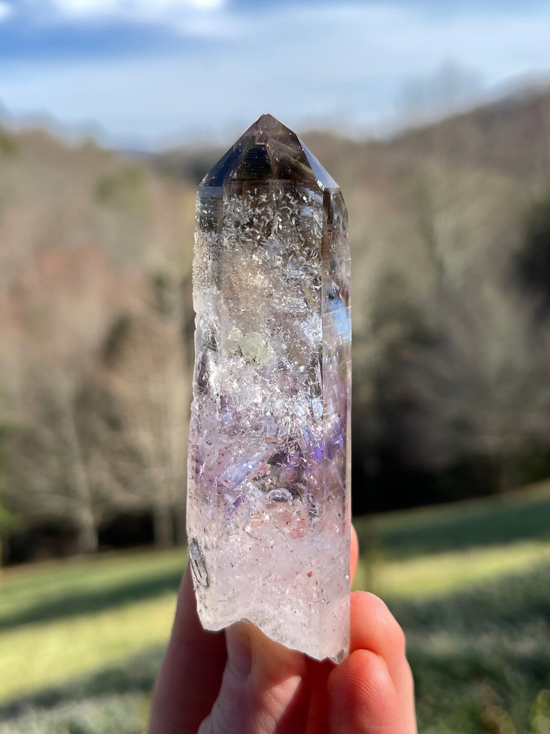 Smoky Amethyst With Enhydro From the Goboboseb Mountains in Namibia - Etsy