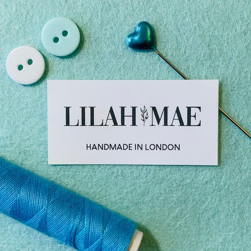 Fold-over Fabric Garment Product Tags for Handmade Items - Etsy