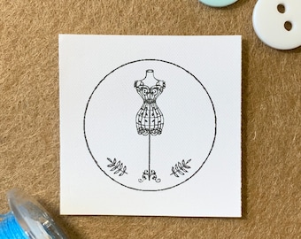 Custom White Fabric Clothing Labels Product Tags Handmade Items ...