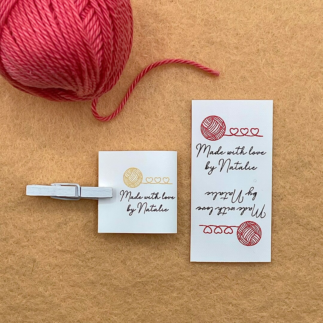 Ball of Wool Clothing Care Label Sew on Tags 50 X 25mm (030FO) Add to ...