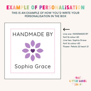 Flat Lay Colourful Button Fabric Labels Tags Handmade Items Customise ...