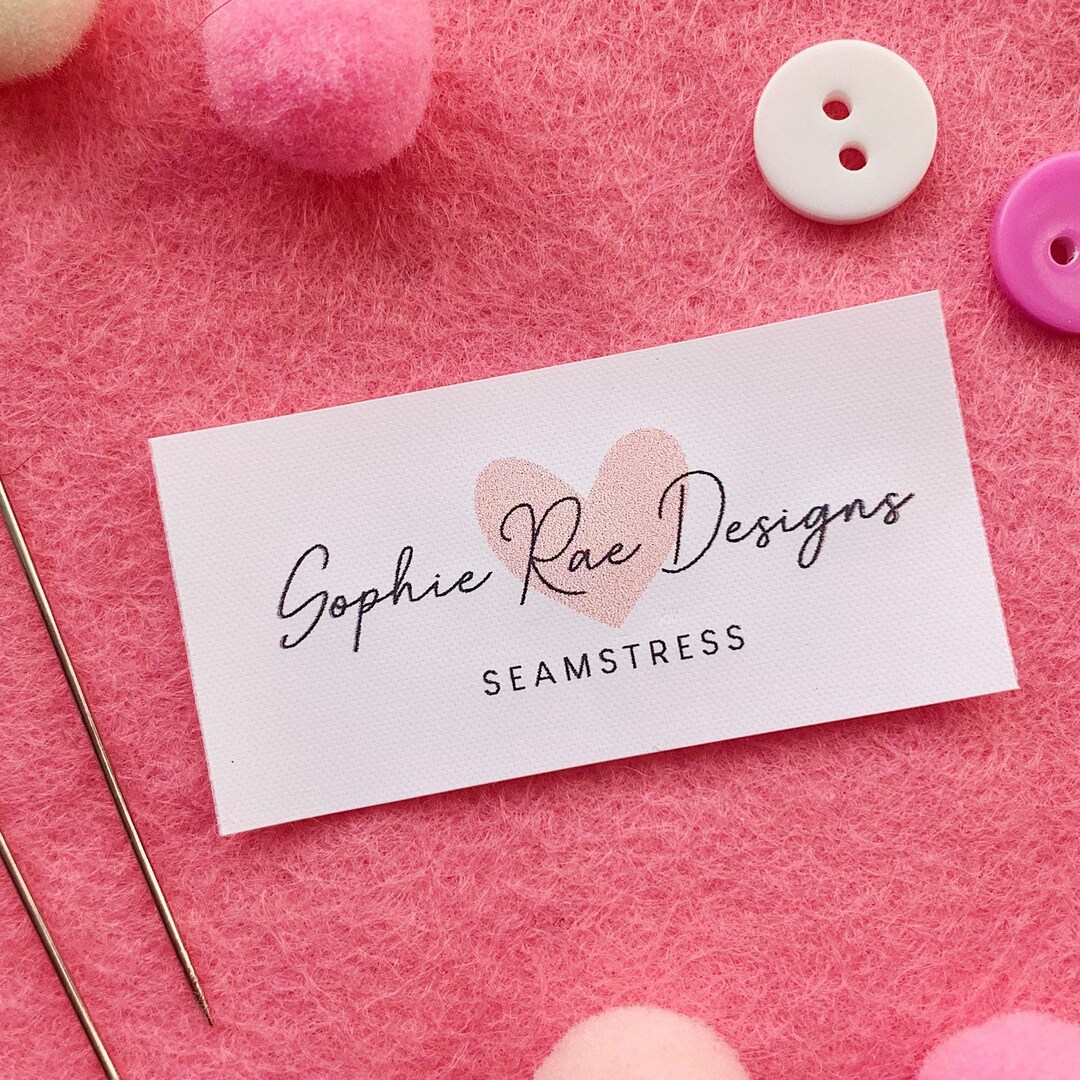 Custom White Fabric Clothing Labels Product Tags Handmade Items ...