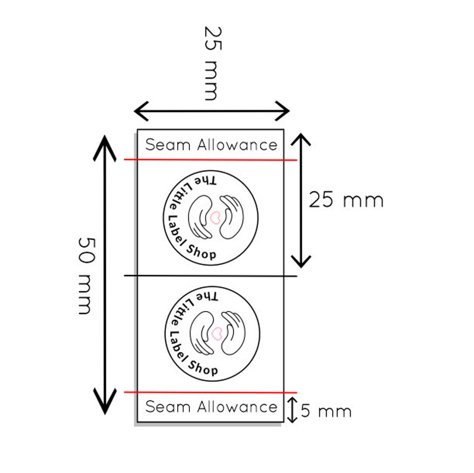 Custom Name Sewing Machine Design Fabric Clothing Labels - Etsy