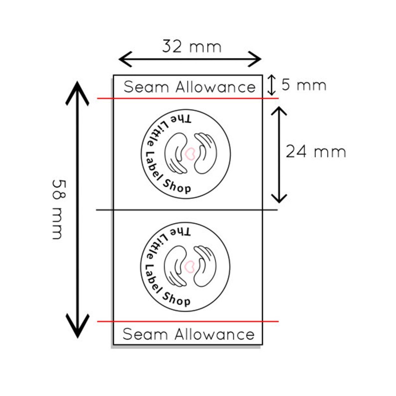 Set of 50 Product Tags for Handmade Items add Your Own Text | Etsy UK