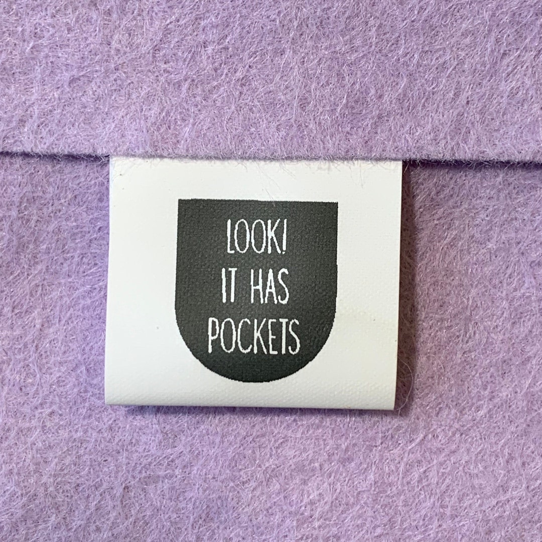 Set of 50 Look It Has Pockets Product Tags for Handmade Items 25mm X ...