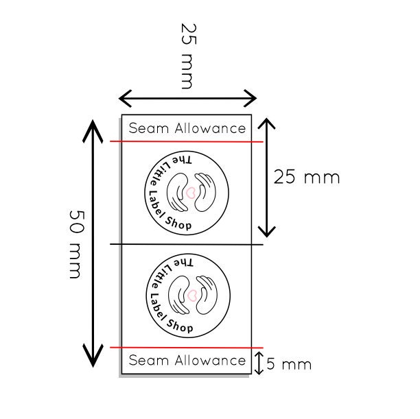 Fold-over Fabric Garment Product Tags for Handmade Items - Etsy UK