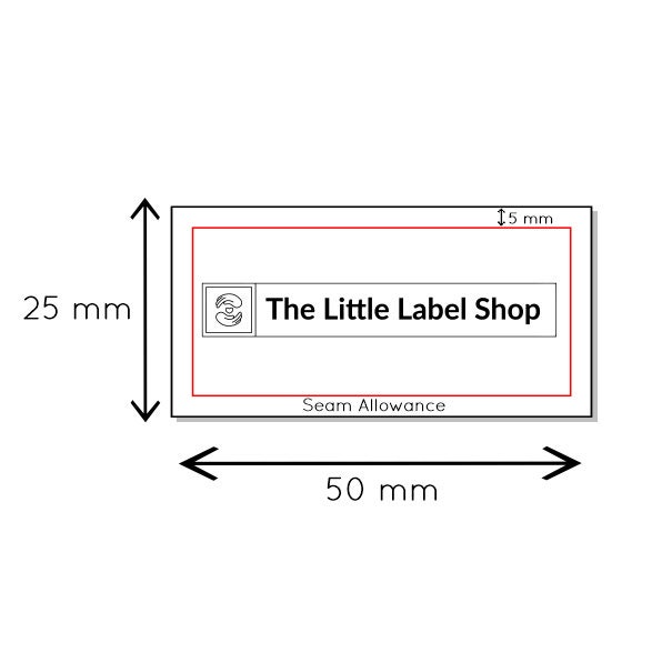 Flat Lay Sew in Clothing Labels Product Tags Handmade Items Personalise ...